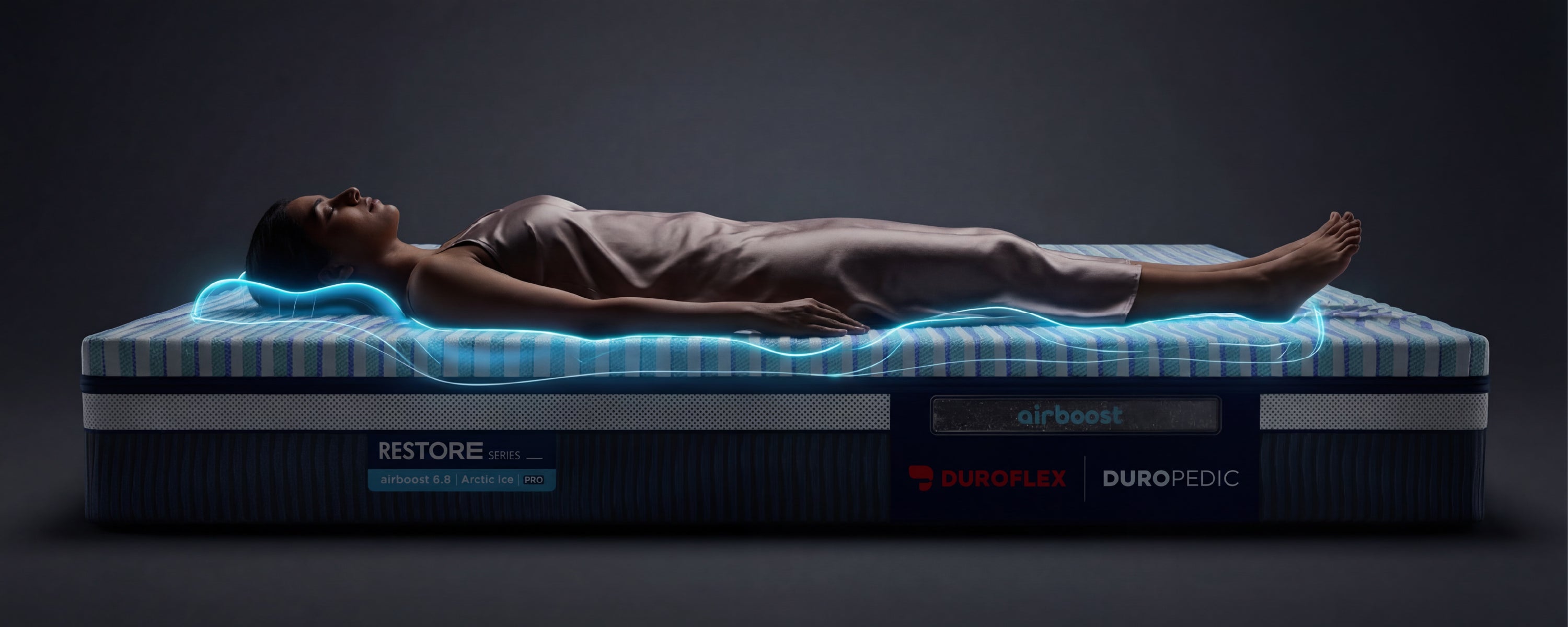 Spine-Friendly Sleep with Airboost Micro-Support Design – Duroflex